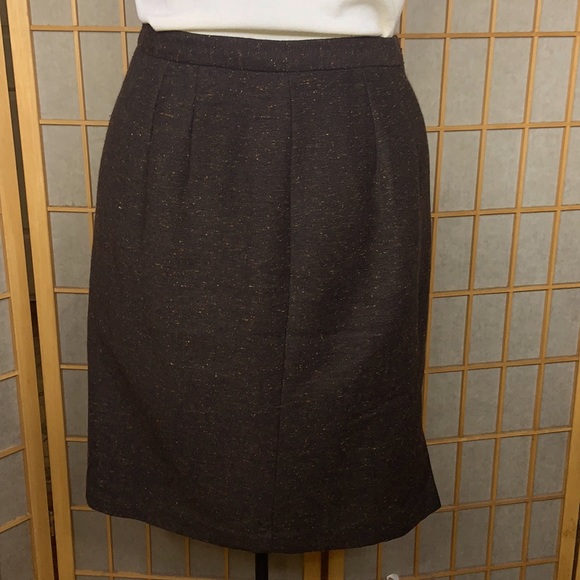bill blass | Skirts | Bill Blass Vintage Tweed Silk Wool Pencil Skirt 6 ...